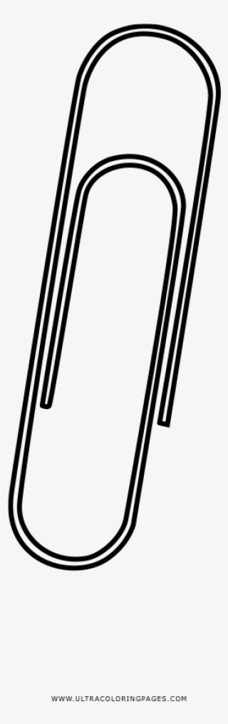 Paper Clip Coloring Page - Line Art PNG Image | Transparent PNG Free ...