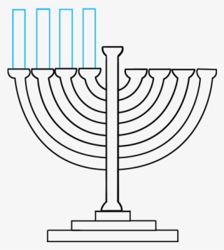 How To Draw Menorah - Menorah Drawing Small PNG Image | Transparent PNG ...