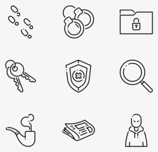 Detective - Line Art PNG Image | Transparent PNG Free Download on SeekPNG