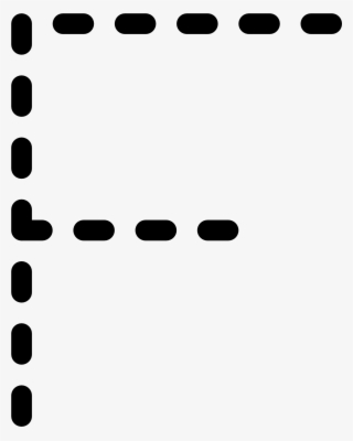 Dashed Line Of Alphabet Letter F - Letter F Tracing Clipart PNG Image ...