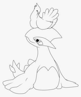 Lugia In The Coop - Line Art PNG Image | Transparent PNG Free Download ...