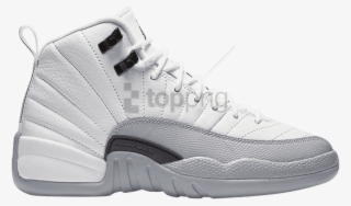Free Png Download Retro 12 Jordan Girl White Grey Png - Air Jordan 12 ...