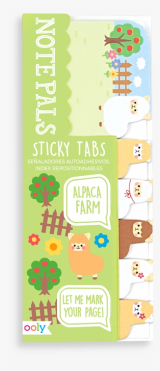 Set Of 90 Sticky Tabs With Alpaca Designs - Ooly Note Pals Sticky Tabs ...