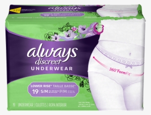 Always Discreet Low Rise Small Medium - Always Discreet Underwear Low ...