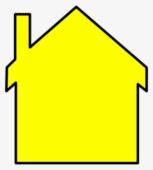 Original Png Clip Art File Yellow House Outline Svg PNG Image ...