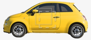 Round Yellow Car Side View - Car Side View Png PNG Image | Transparent ...