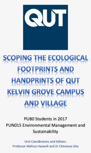 Scoping The Ecological Footprints And Handprints Of - Graphics PNG ...