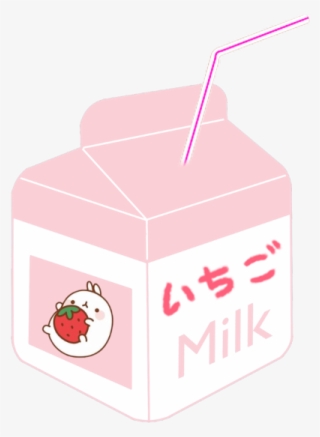 Milk Milkcarton Japan Japanese Strawberry Strawberrymil - Carton PNG ...