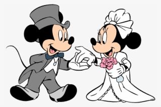 Bride Minnie's Wedding Day - Mickey And Minnie Wedding PNG Image ...