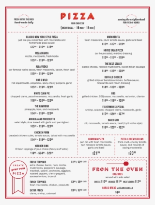 Pizzamenu - Pizza Menu List Png PNG Image | Transparent PNG Free ...