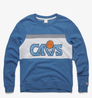 Women's Cavs Stripe Crewneck Retro Cleveland Cavaliers - Long-sleeved T ...
