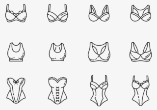 Bustier Icons Vector - Corset Png Icon PNG Image | Transparent PNG Free ...