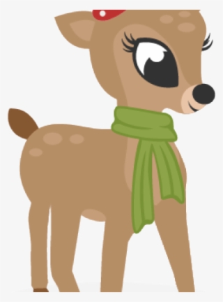 Reindeer Clipart Lady - Female Reindeer Cartoon PNG Image | Transparent ...