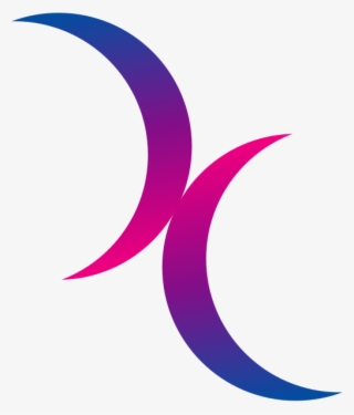 Bisexual Pride Double Crescent Moons In Pride Flag - Double Crescent ...