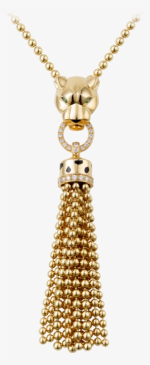 Gold Chain Money Sign Transparent - Cartier Panther Tassel Necklace PNG ...