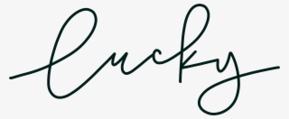 Lucky Free Printable Or T-shirt Design - Calligraphy PNG Image ...