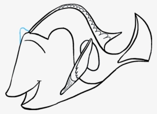 How To Draw Dory - Line Art PNG Image | Transparent PNG Free Download ...