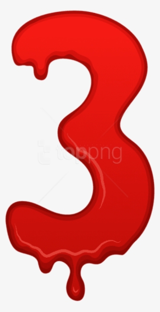 Free Png Download Bloody Number Three Clipart Png Photo - Bloody Number ...