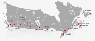 Canadian Intermodal Transportation Transit Map - Canada Map Vector PNG ...
