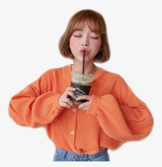 Ulzzang Sticker - Ulzzangs Short Hair PNG Image | Transparent PNG Free ...