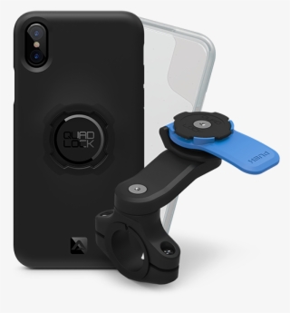 Handlebar/mirror Mount Kit- All Iphone Devices - Quad Lock Iphone X PNG ...