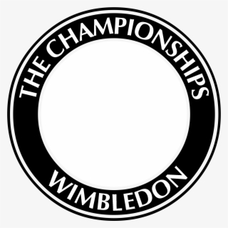 Wimbledon Logo Black And White - Circle PNG Image | Transparent PNG ...