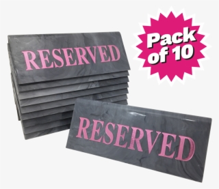 Reserved Table Top Signs - Construction Paper PNG Image | Transparent ...