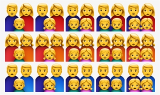 Family Emoji Variants Prior To Ios - Figurine PNG Image | Transparent ...