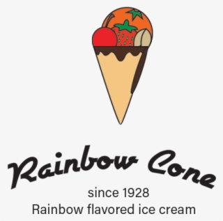 Top Page Rainbow Cone Logo - Ice Cream Cone PNG Image | Transparent PNG Free Download on SeekPNG