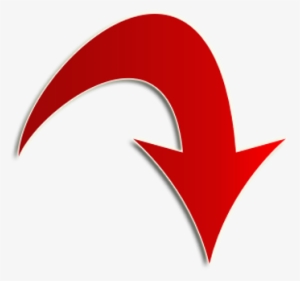 Curved Red Arrow - Red Curved Down Arrow PNG Image | Transparent PNG ...